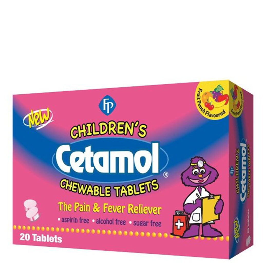 CETAMOL CHILD CHEWABLE (20) - Supermed Pharmacy